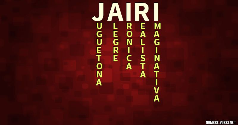 Qué significa jairi