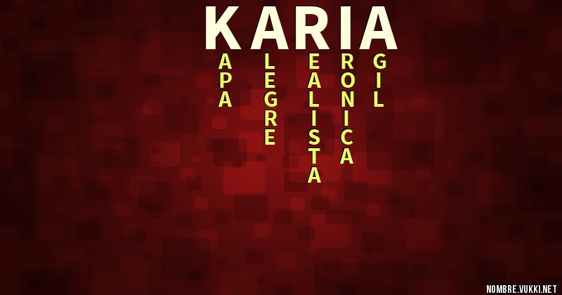 Qué significa karia