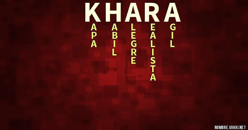 Qué significa khara