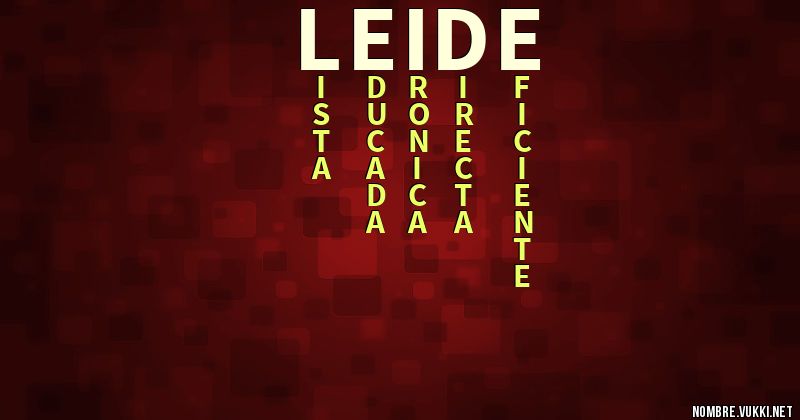 Qué significa leide