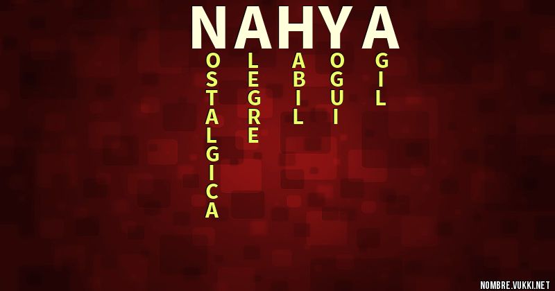 Qué significa nahya