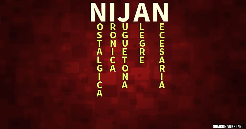 Qué significa nijan
