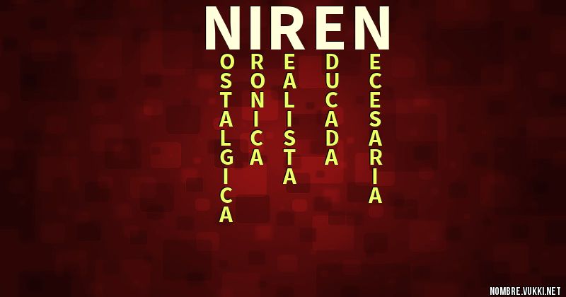 Qué significa niren
