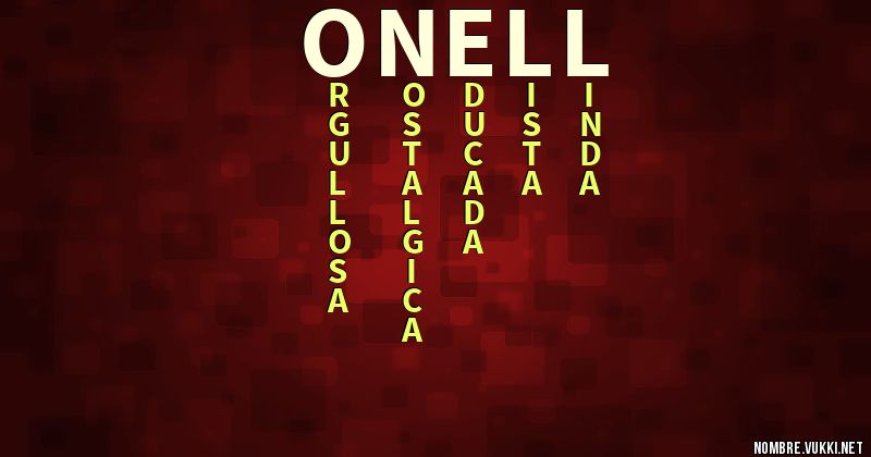 Qué significa onell