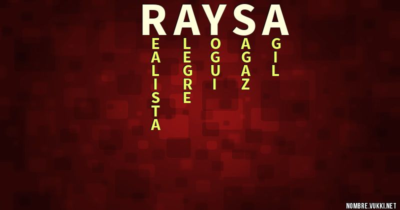 Qué significa raysa
