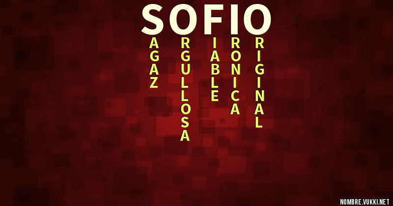 Qué significa sofio
