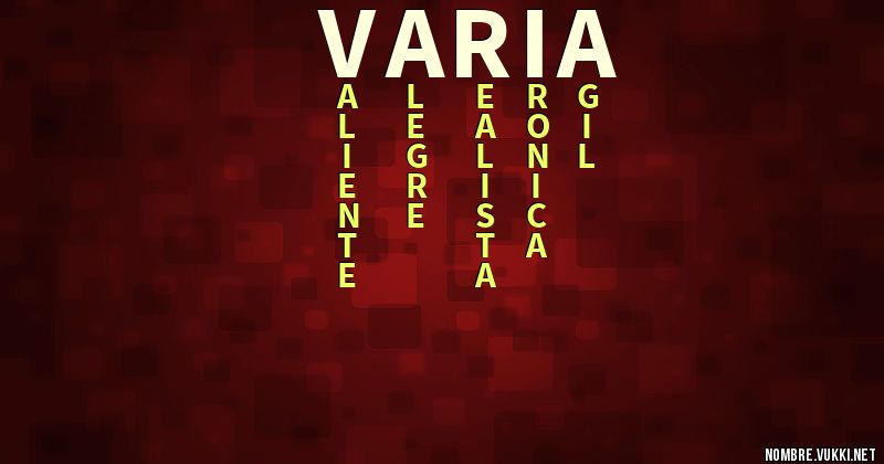 Qué significa varia