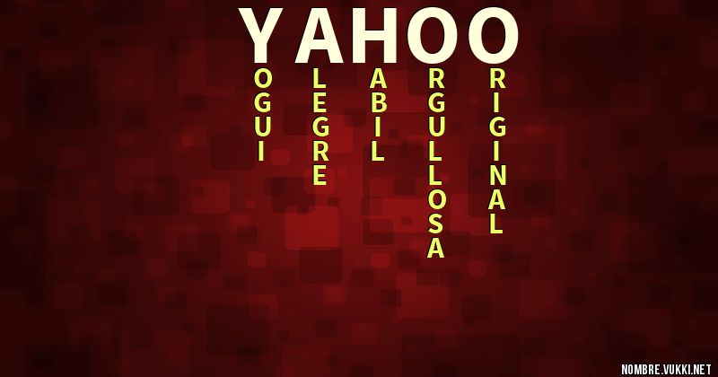 Qué significa yahoo