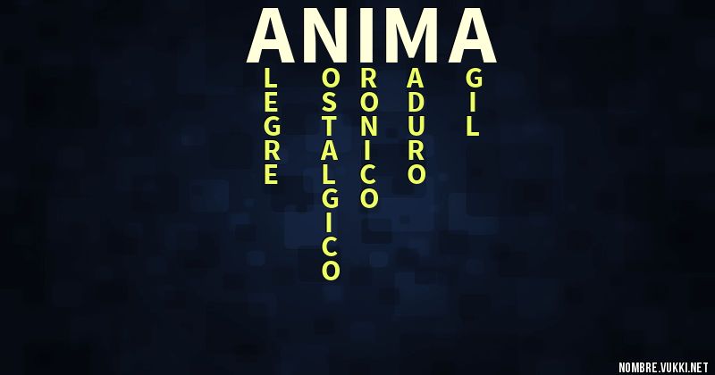 Qué significa anima