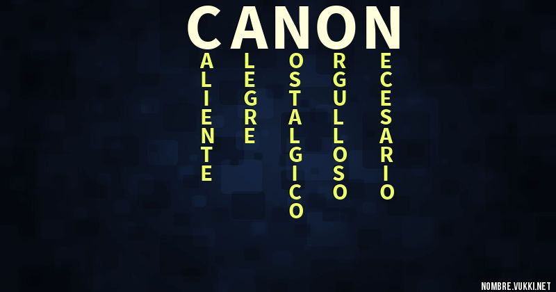 Qué significa canon