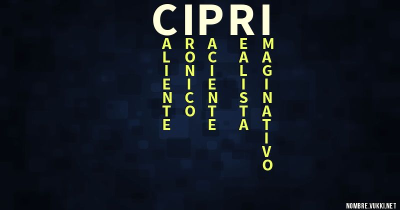 Qué significa cipri