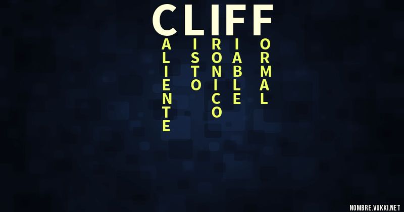 Qué significa cliff