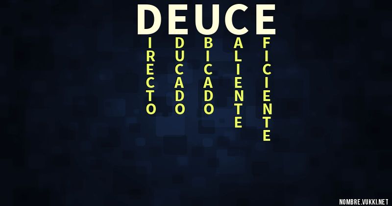Qué significa deuce
