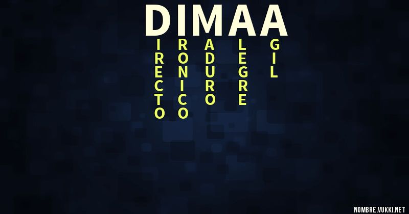 Qué significa dimaa