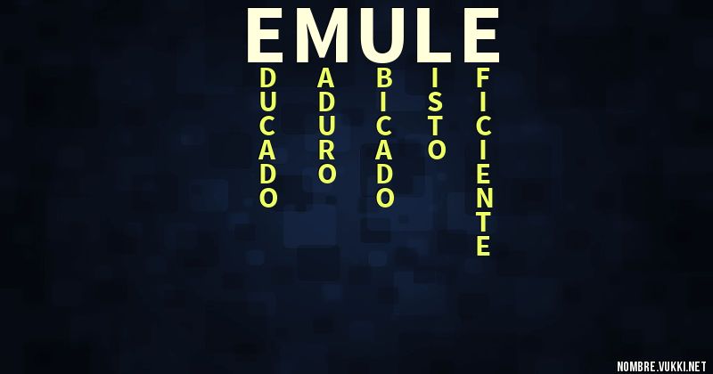 Qué significa emule
