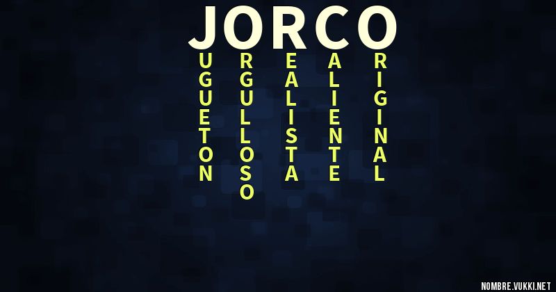 Qué significa jorco