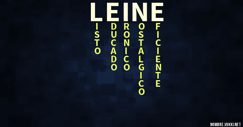 Qué significa leine