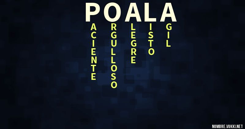 Qué significa poala