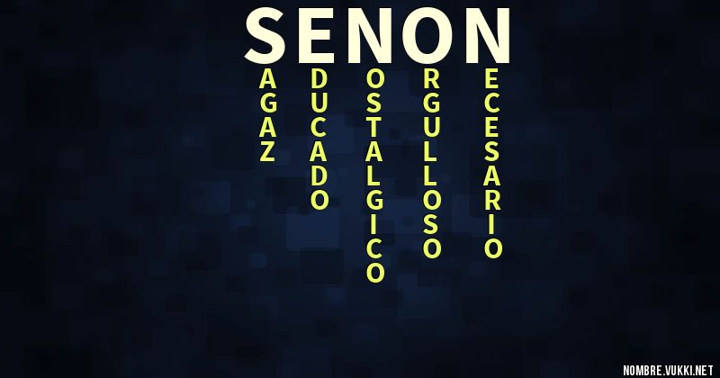 Qué significa senon