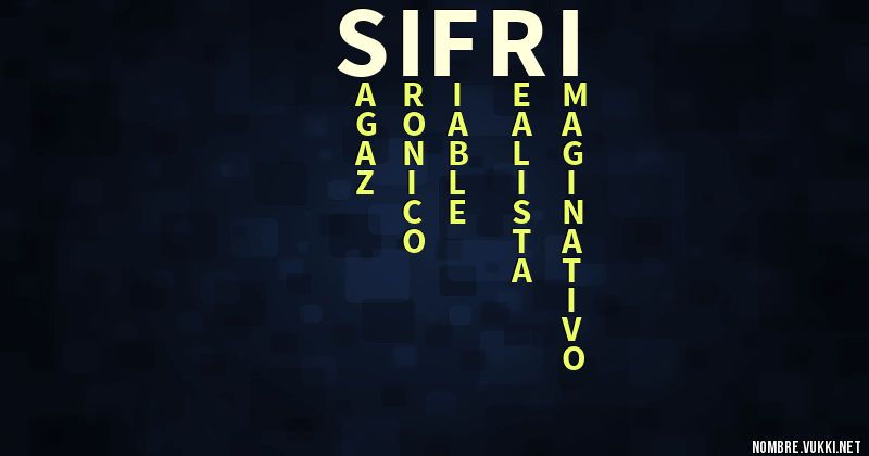 Qué significa sifri