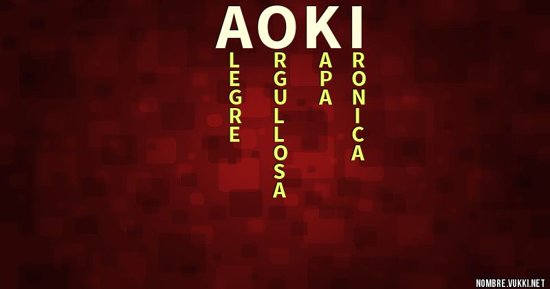 Qué significa aoki