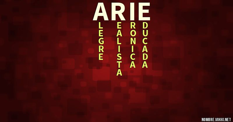 Qué significa arie