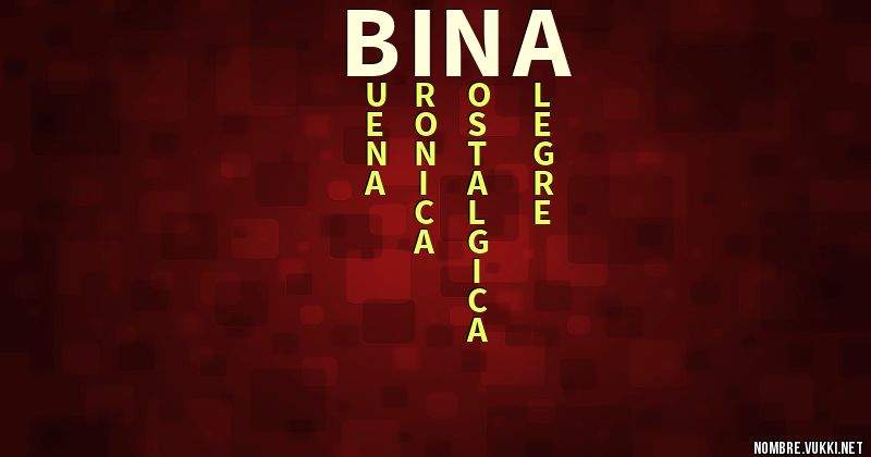 Qué significa bina