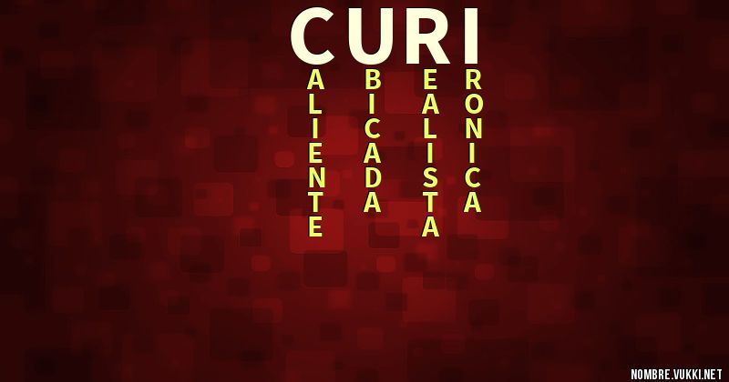 Qué significa curi