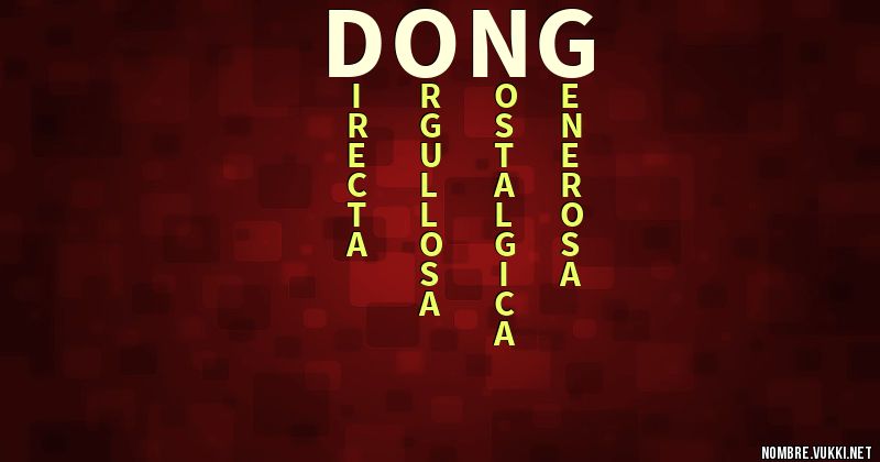 Qué significa dong