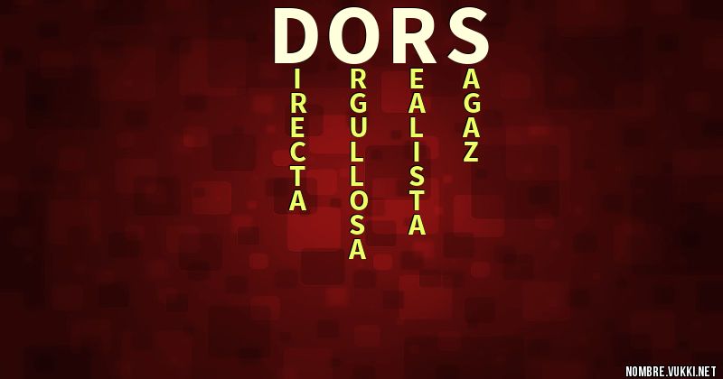 Qué significa dors