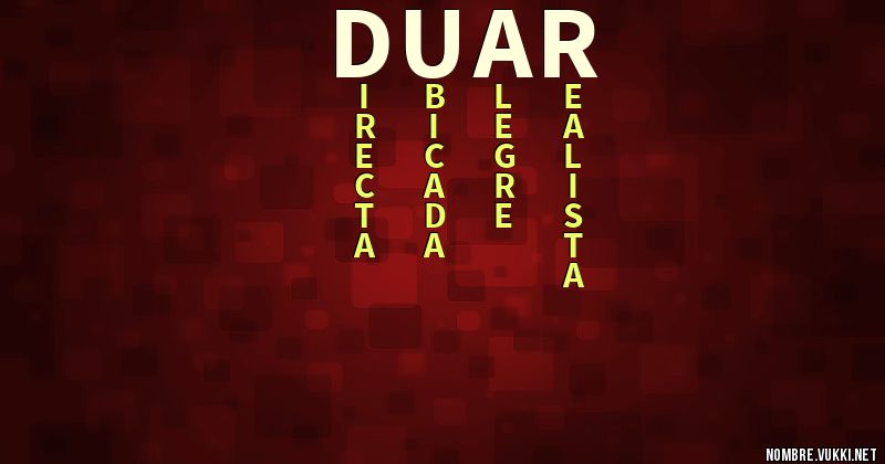 Qué significa duar