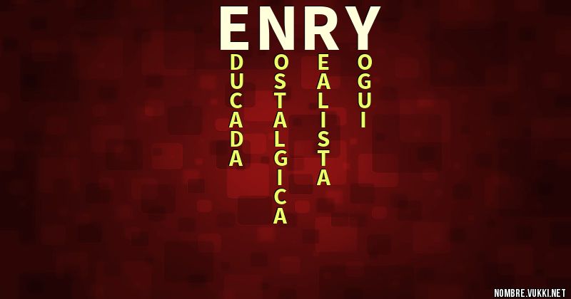 Qué significa enry
