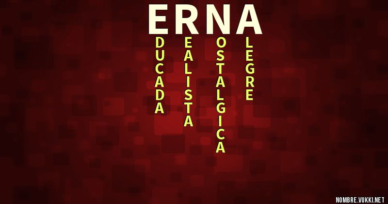 Qué significa erna