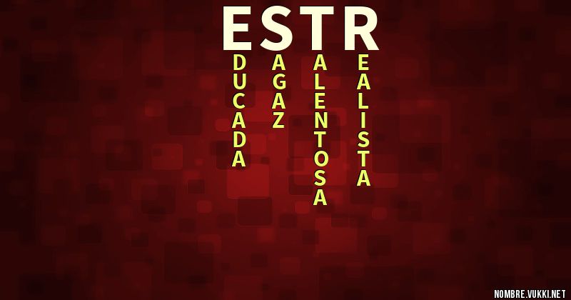 Qué significa estr