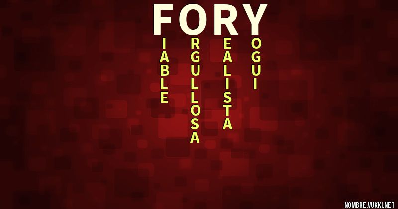 Qué significa fory