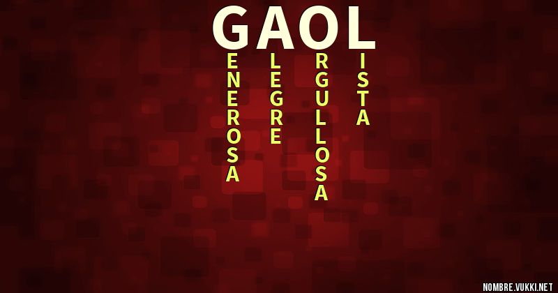 Qué significa gaol