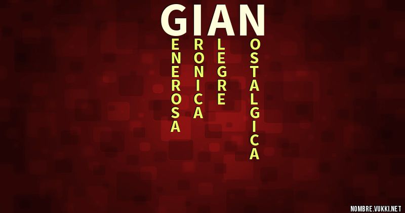 Qué significa gian