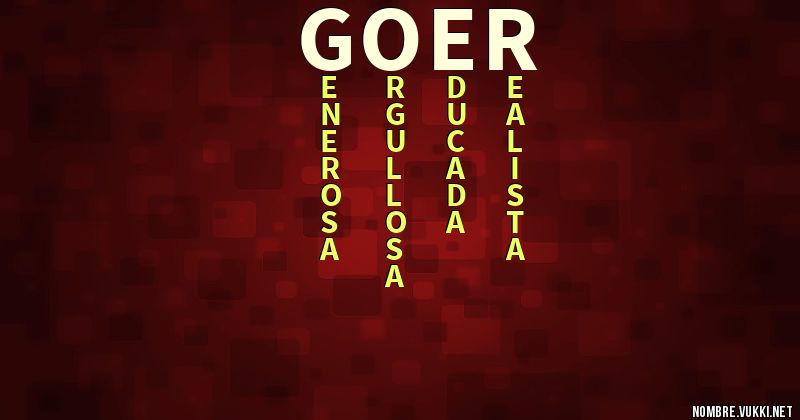Qué significa goer
