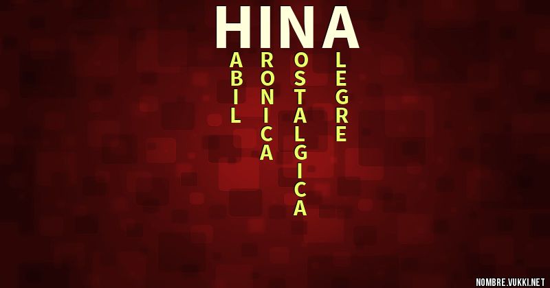 Qué significa hina