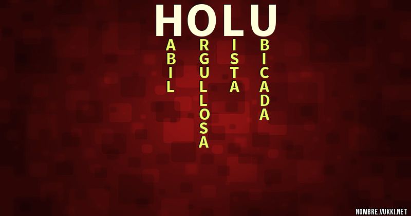 Qué significa holu