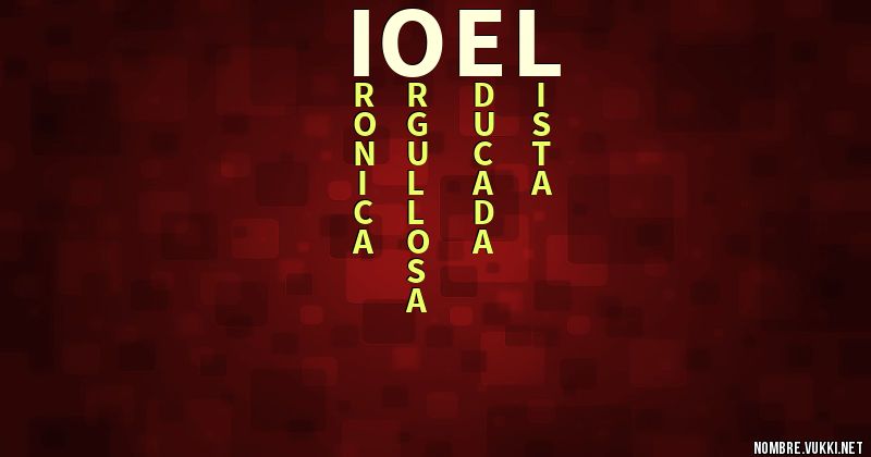 Qué significa ioel