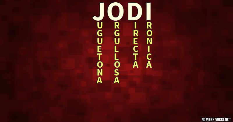 Qué significa jodi