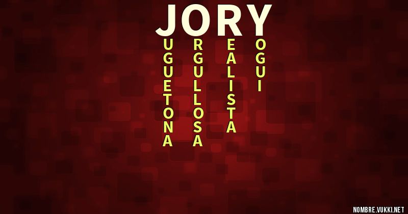 Qué significa jory