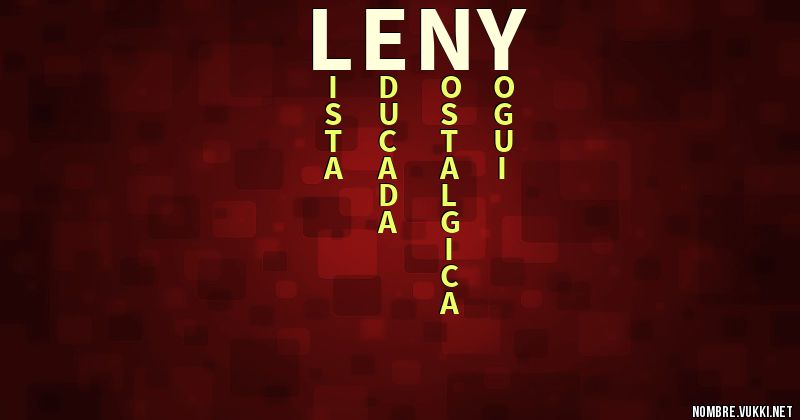 Qué significa leny