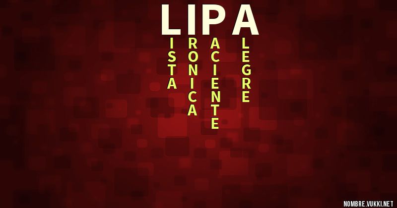 Qué significa lipa