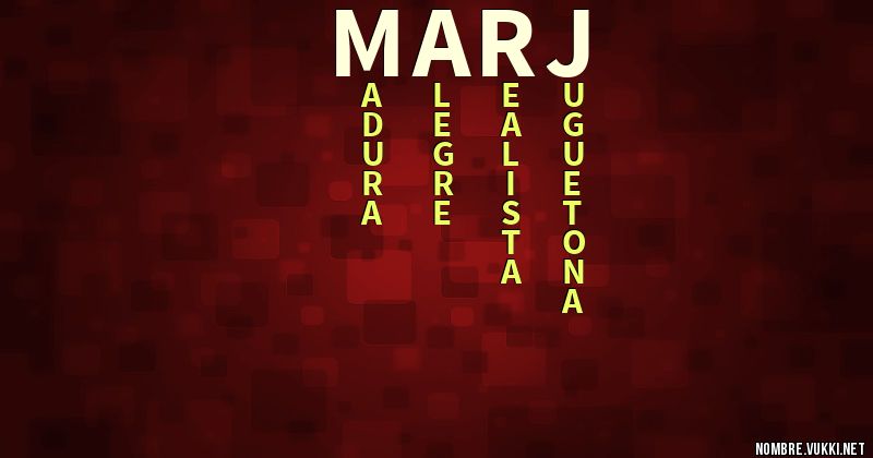 Qué significa marj