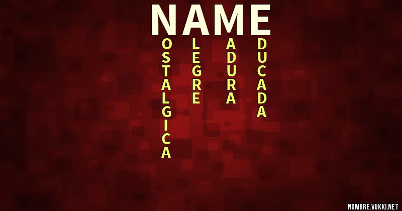 Qué significa name