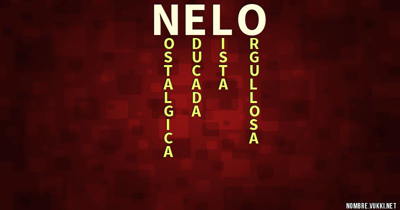 Qué significa nelo