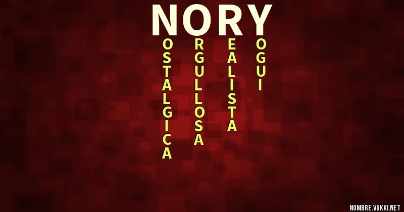 Qué significa nory