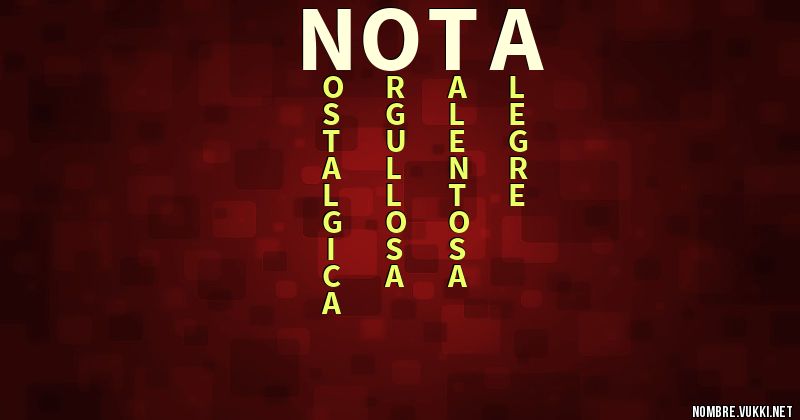 Qué significa nota